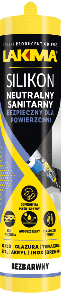 Silikon Neutralny Sanitarny Bezbarwny 280 ml